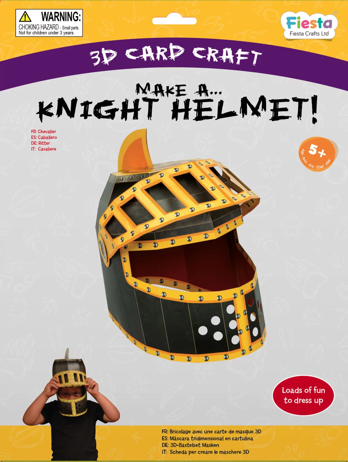 Knight 3D Mask Card Craft | Creamats