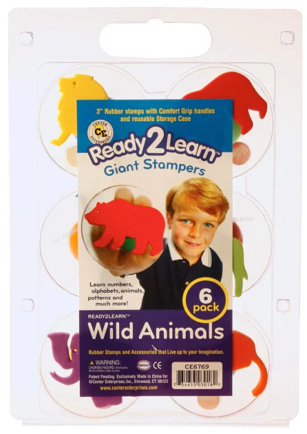 Giant stamps wild animals(65 - 75 mm) | Creamats